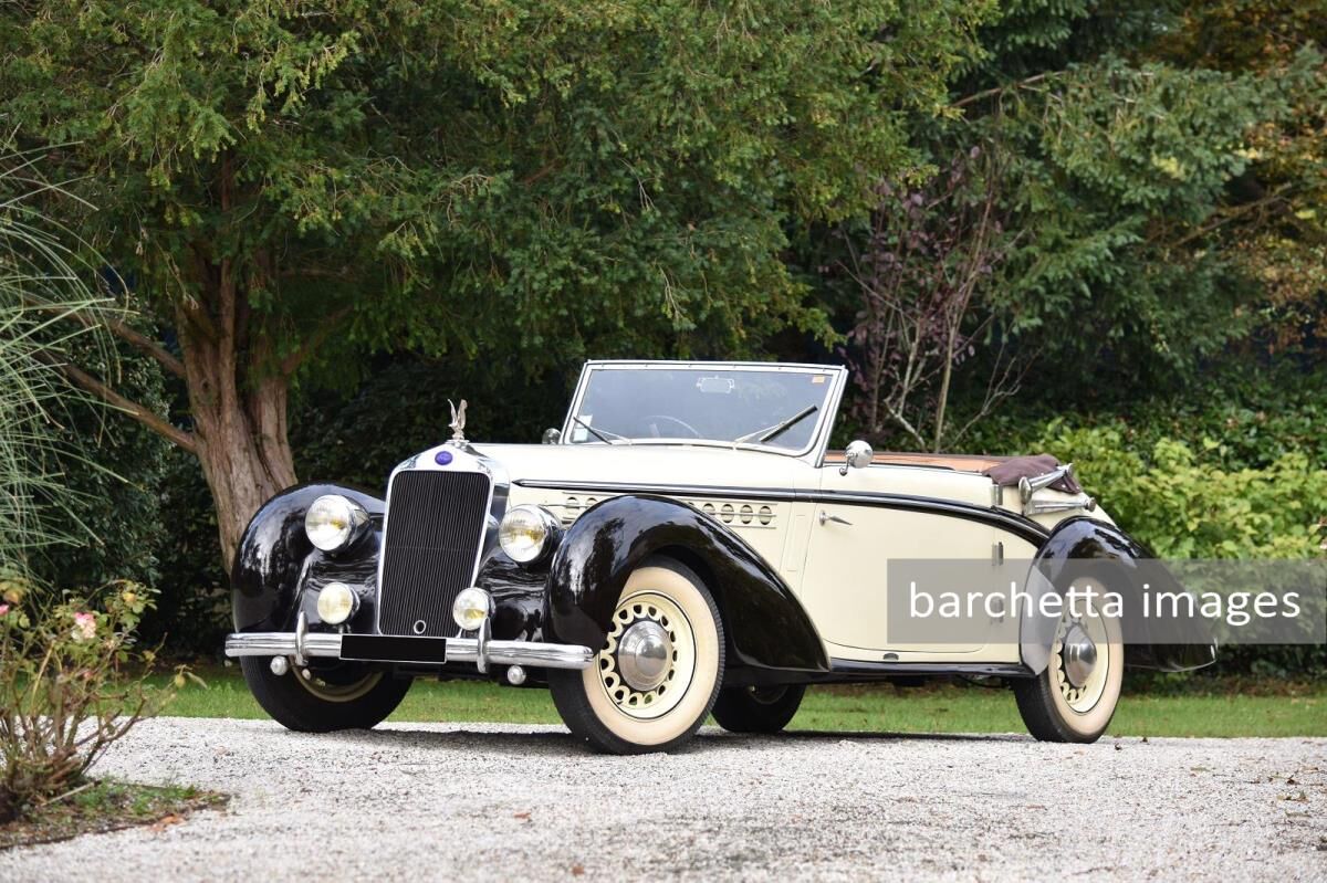 Lot 24 - 1948 Delage D6 3L Cabriolet Milord par Guilloré / barchetta / MediaCenter.PLUS